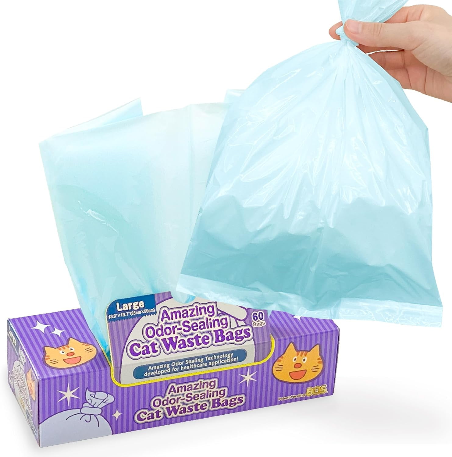 Amazing Odor Sealing Cat Waste Disposal Bags - Durable, Unscented [Size ...