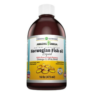 Carlson Wild Supplement Norwegian Finest Fish Oil, 1600mg Omega-3 ...