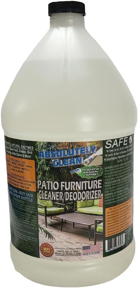 Amazing Patio Furniture Cleaner - Natural Enzymes Easily Remove Dirt ...