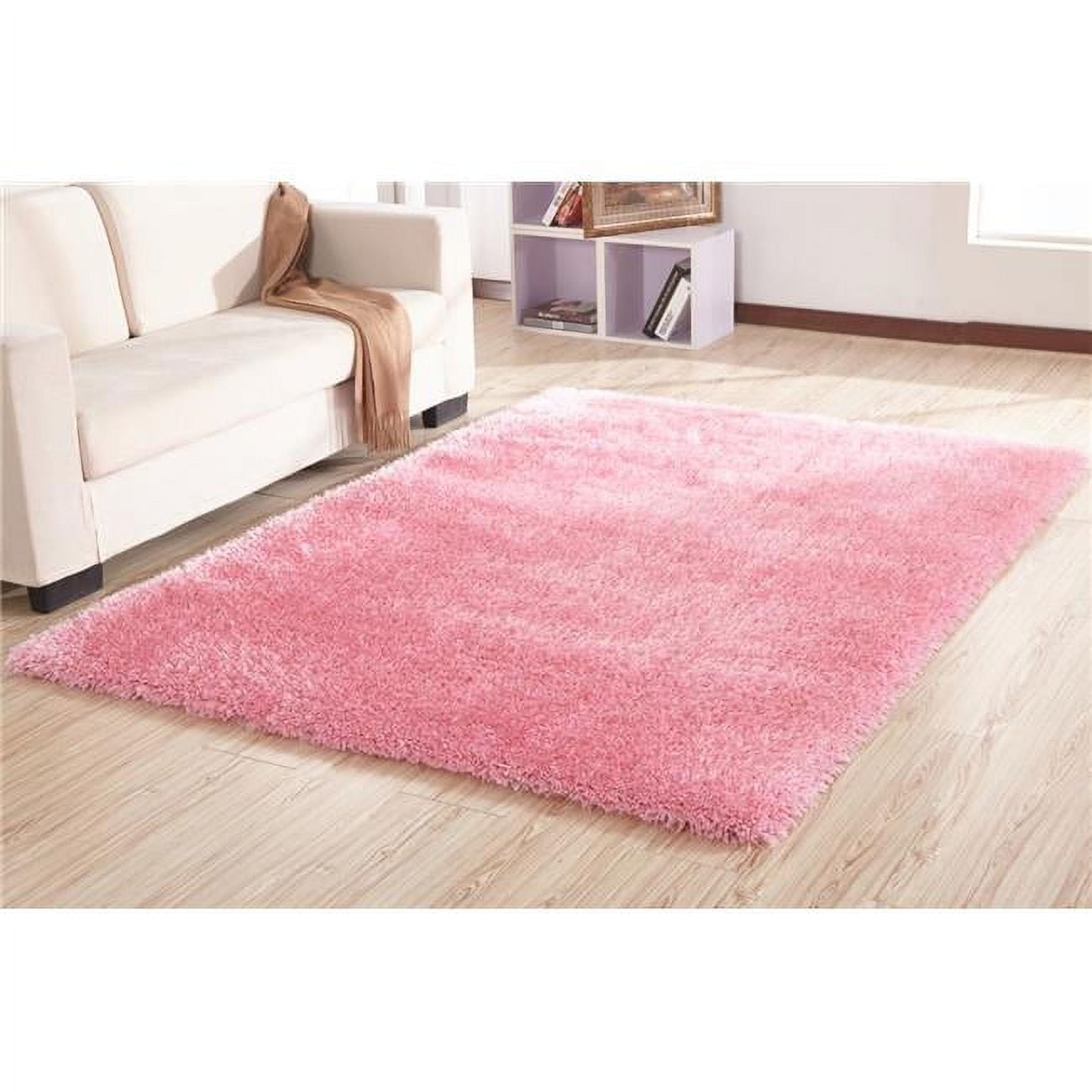 Amazing Rugs Chubby Shaggy Hand-tufted Area Rug Pink 8' x 11' N/A 8' x ...