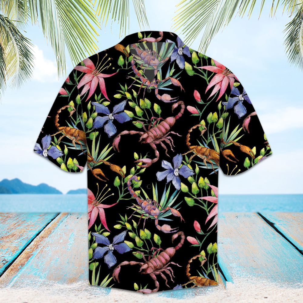 Amazing Scorpion Aloha Hawaiian Shirt - Walmart.com
