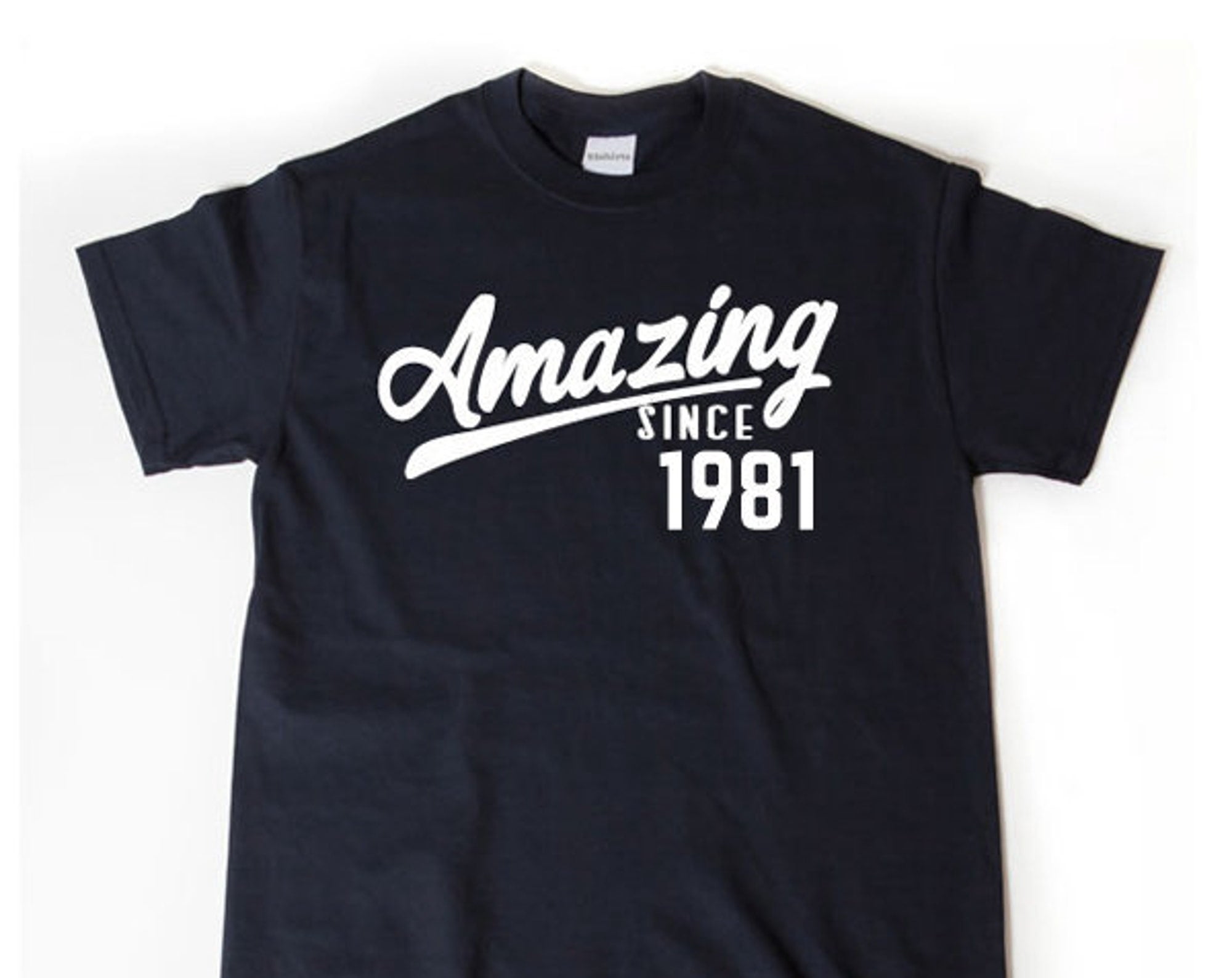 Amazing Since 1981 Shirt Tshirt Funny Birthday Gift Tee Shirt 39th ...