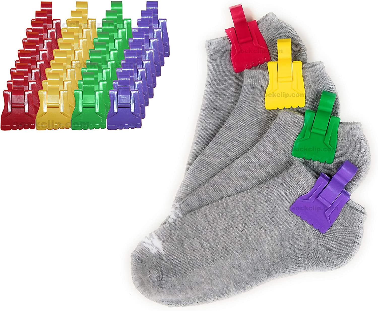 Amazing Sock Clip Sock Holder, Made in U.S.A. Laundry Time Saver ...