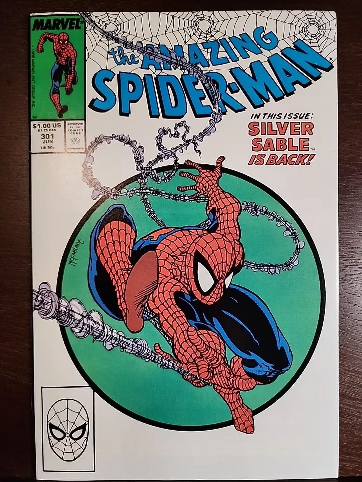 Amazing Spider-Man #301 Iconic Todd McFarlane Cover VF/NM Marvel Comics - Walmart.com