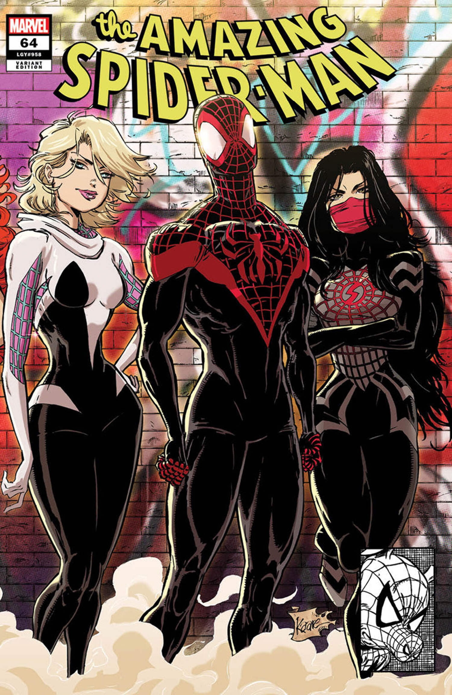Amazing Spider-Man #64 Unknown Comics Kaare Andrews Connecting Cover ...