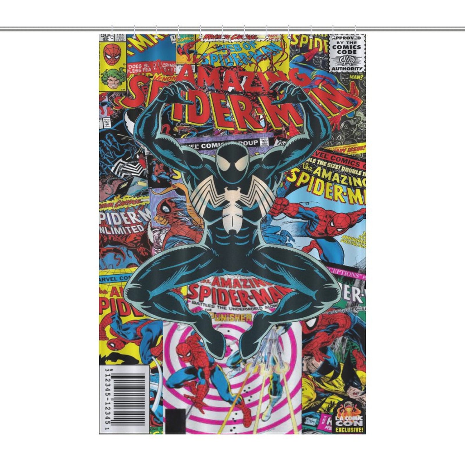 Amazing Spiderman Lockscreen Shower Curtain,Shower Curtain Liner,Bath ...
