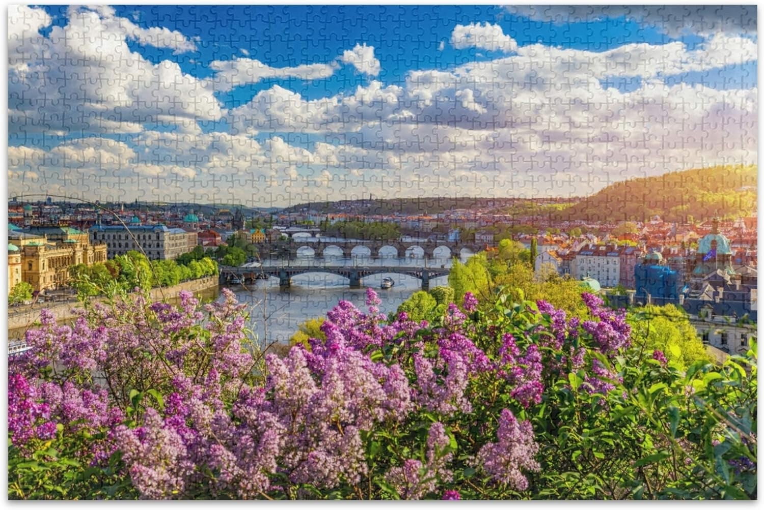 Amazing Spring Cityscape Jigsaw Puzzle 500 Pieces, Intellectual ...