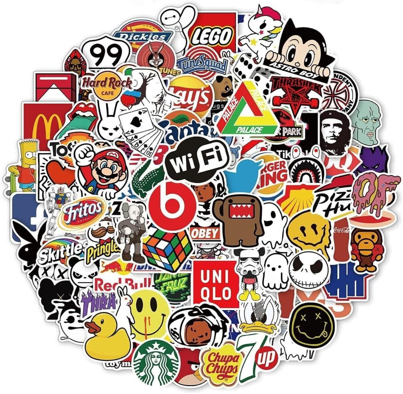 Amazing Stickers | 100pcs Random Stickers Pack | Adults Teens Kids ...