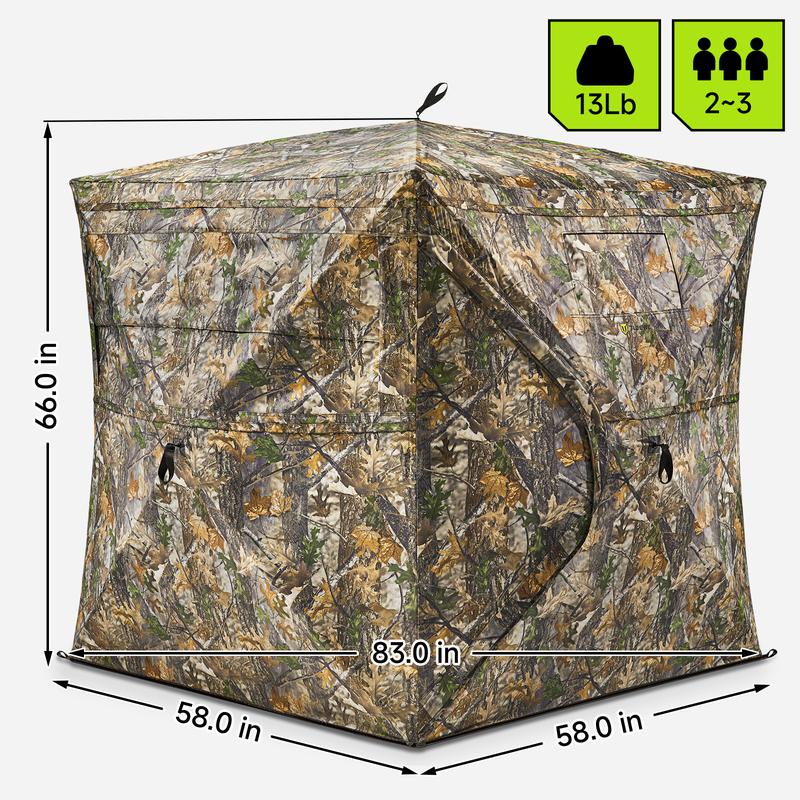 [Amazing ] TIDEWE Hunting Blind See Through with Carrying Bag, 2-3 ...