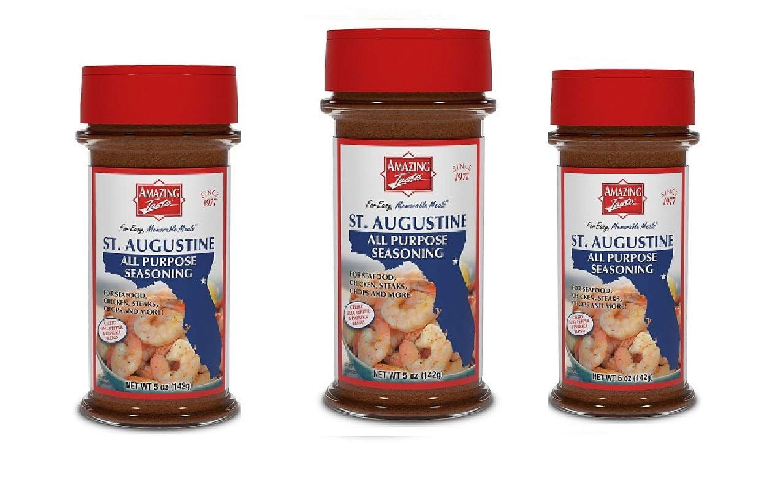 Amazing Taste All Purpose, STF9 St. Augustine Seasoning, Shaker Bundle ...