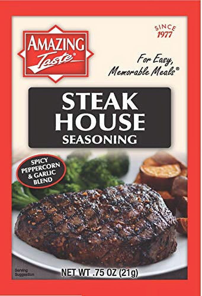 Amazing Taste Steakhouse Seasoning Bundle (10 Packets- .75 oz ea ...