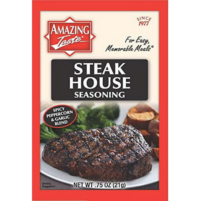 Amazing Taste Steakhouse Seasoning Bundle (10 Packets- .75 oz ea ...