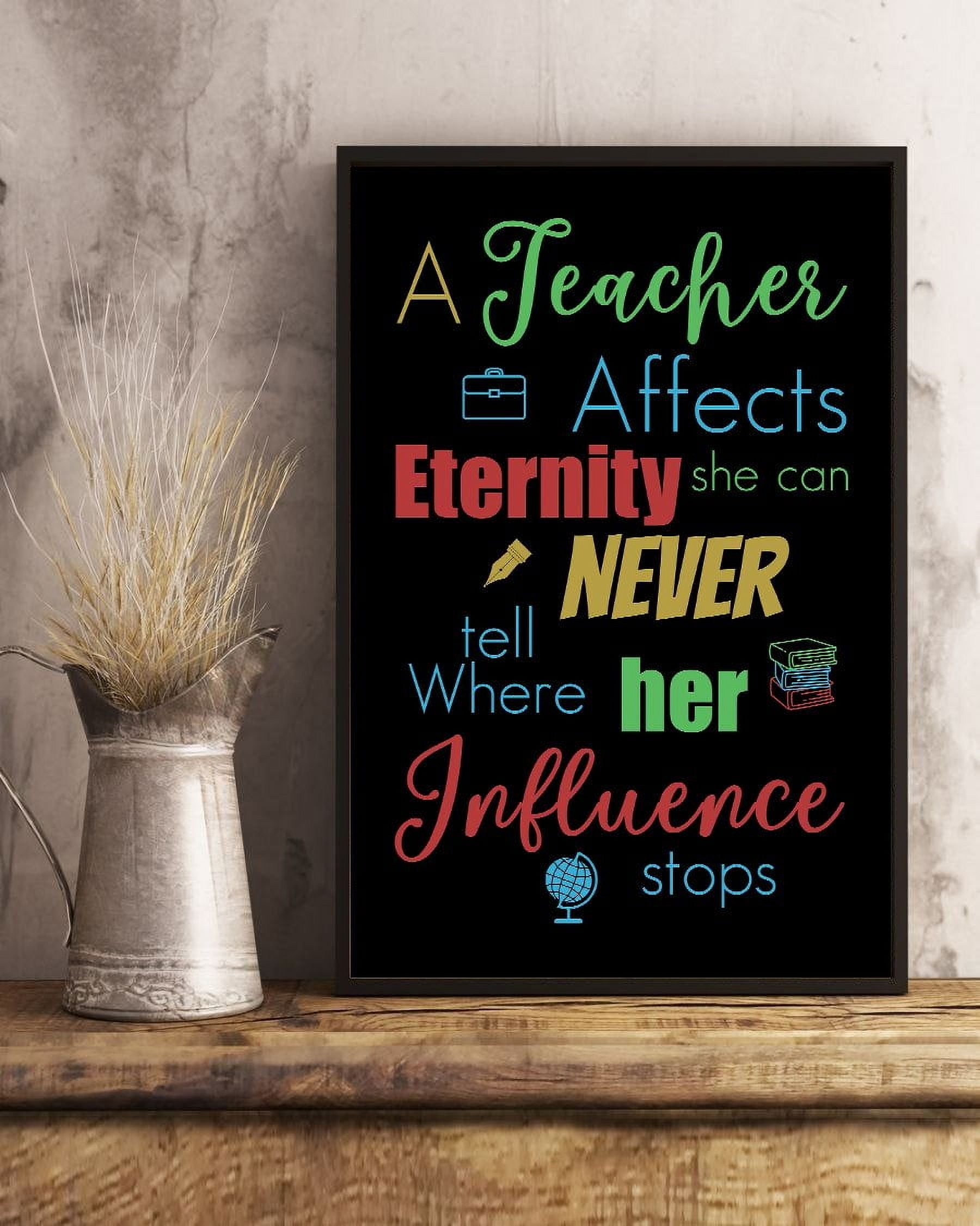 Amazing Teacher Best Quotes Poster Matte Wall Art Decor 11 x 17 Inch ...