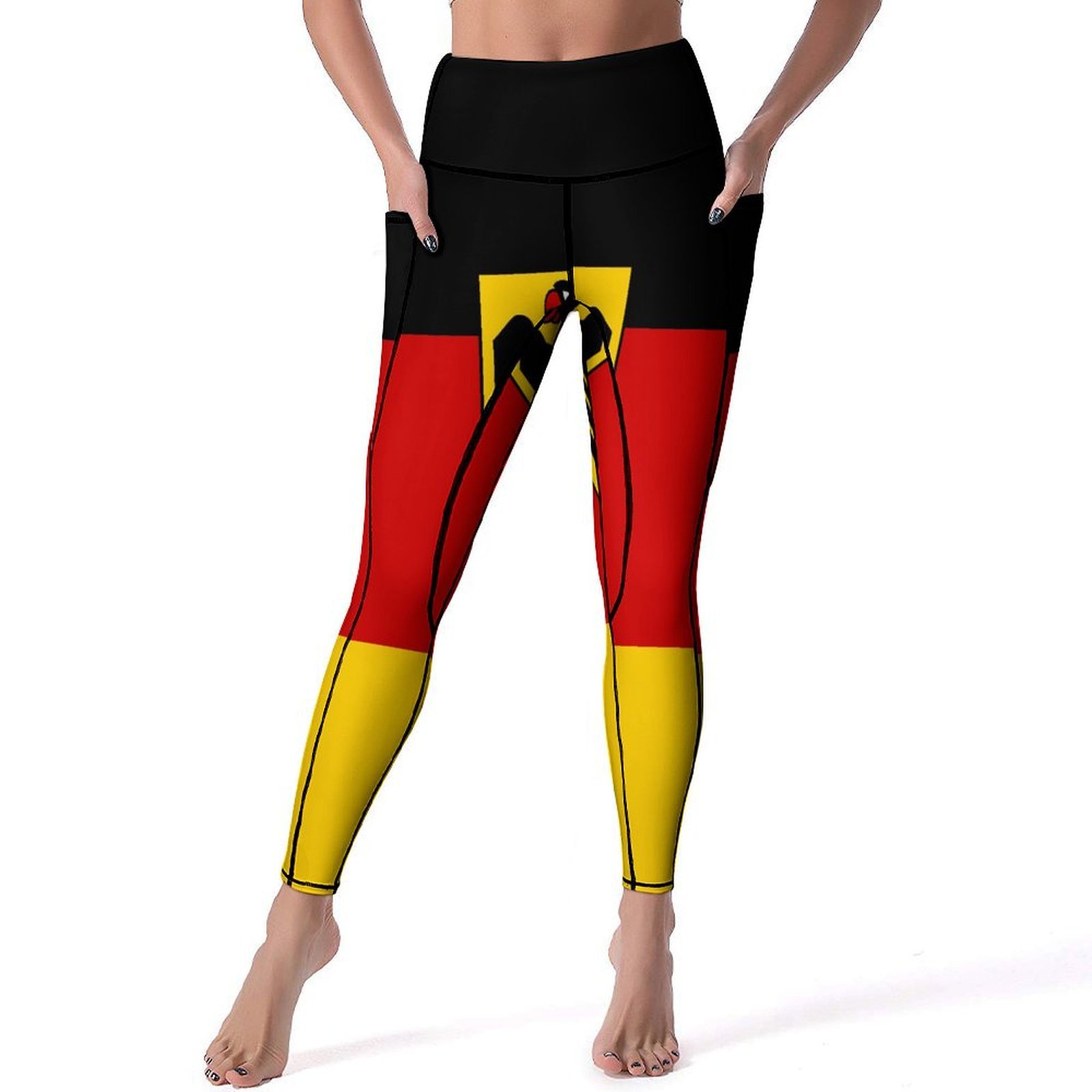 Amazing Vector of German Flag Leggings Jogger Pants Women's Tights ...