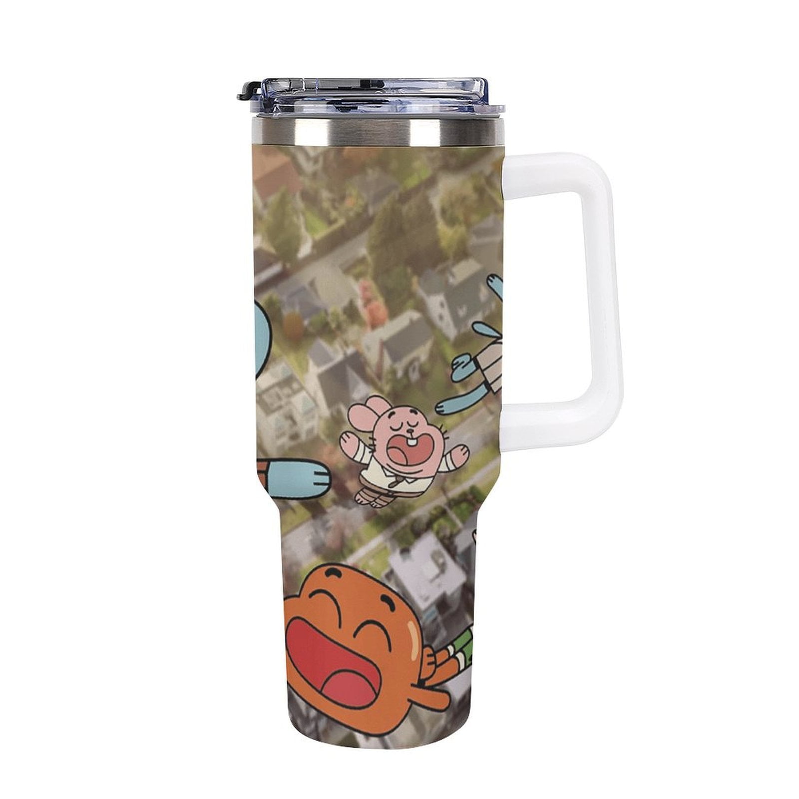 Amazing World of Gumball 40 Oz Tumbler With Handle And Straw Lid ...