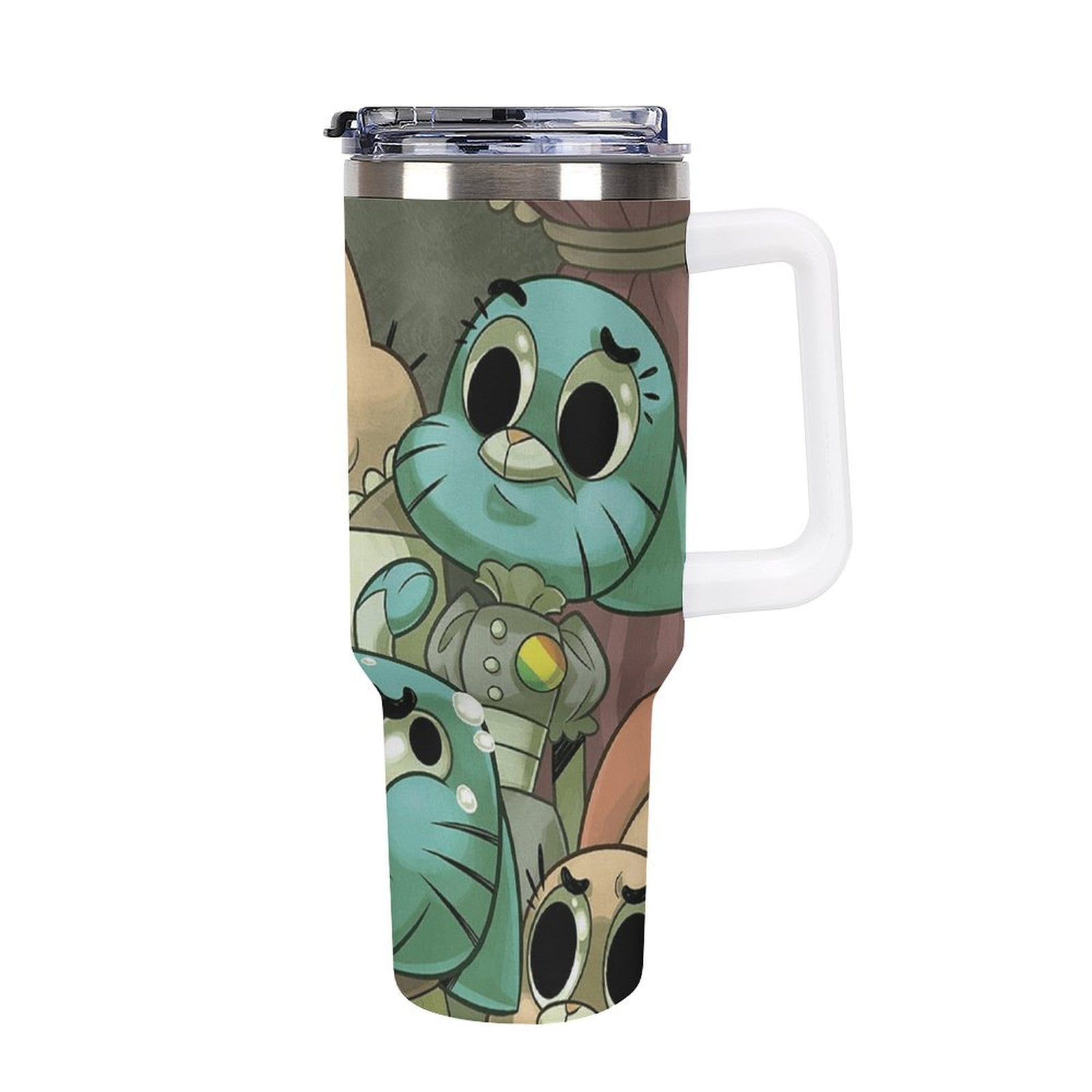 Amazing World of Gumball 40 Oz Tumbler With Handle And Straw Lid ...