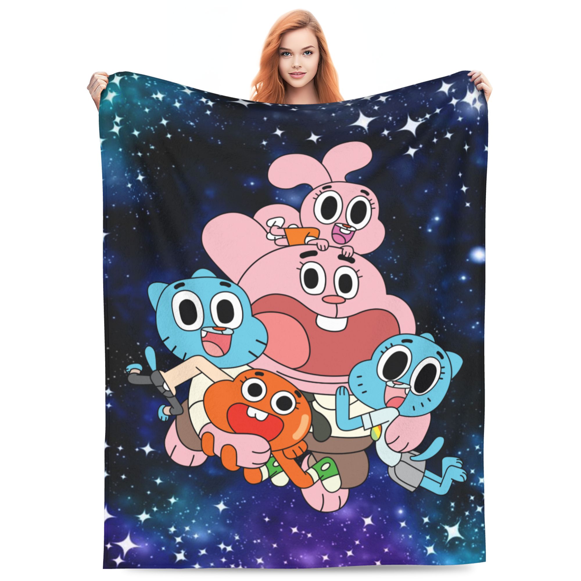 Amazing World of Gumball Bed Blanket 3D Printed Throw Blanket ...
