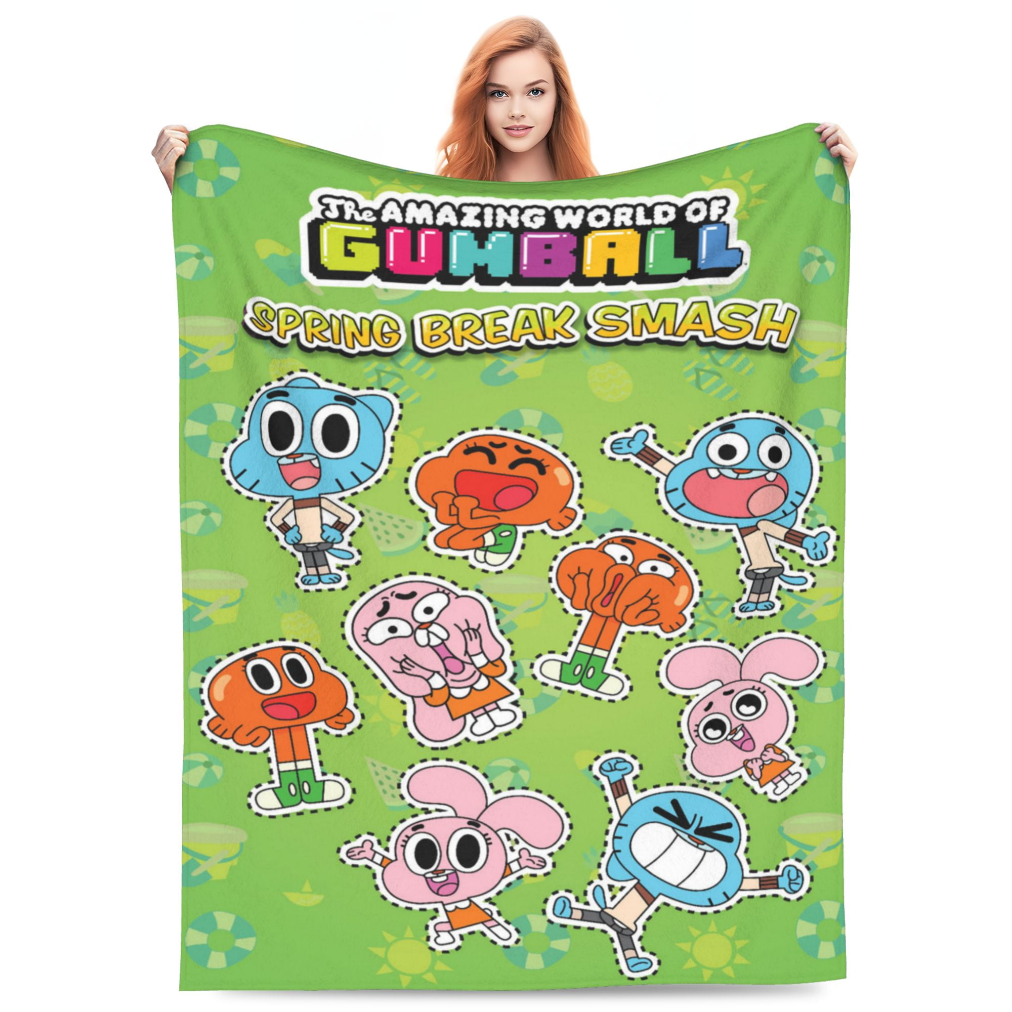 Amazing World Of Gumball Bed Blanket 3d Printed Throw Blanket Lightweight Super Soft Air