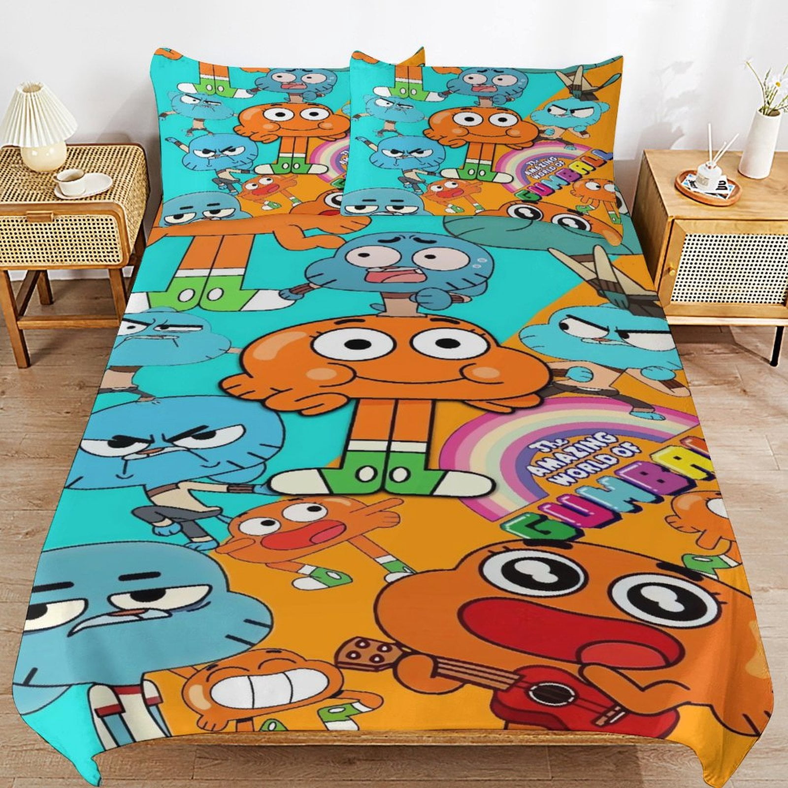 The Amazing World Of Gumball Bed Duvet Cover Microfiber Bedding Sets 3D ...