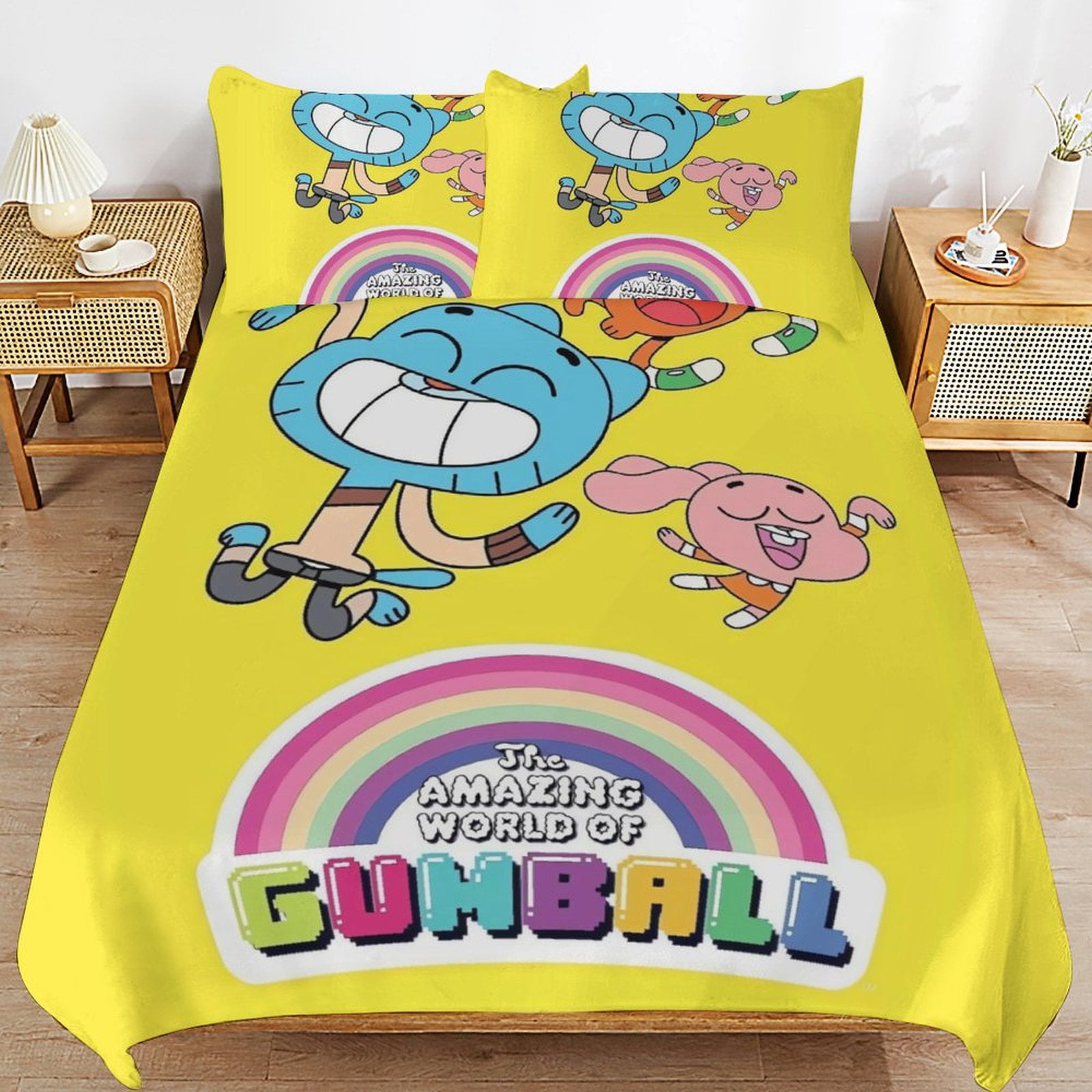 The Amazing World Of Gumball Bed Duvet Cover Microfiber Bedding Sets 3D ...