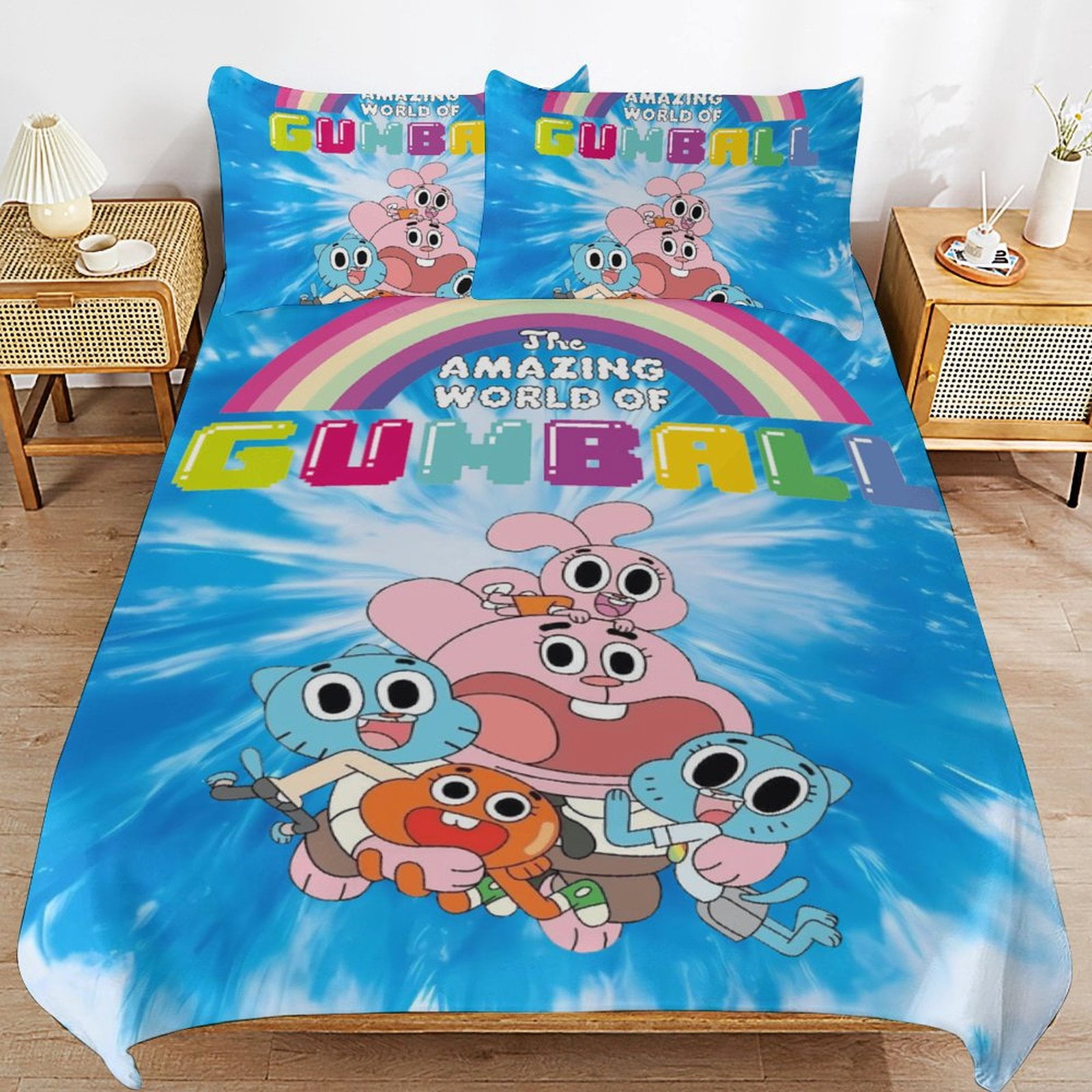 The Amazing World Of Gumball Bed Duvet Cover Microfiber Bedding Sets 3D ...