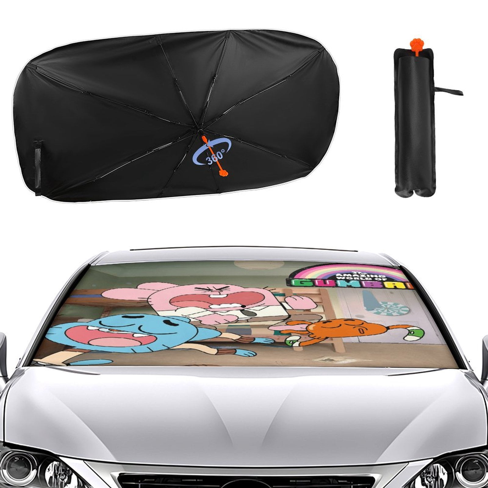 Amazing World of Gumball Car Windshield Sun Shade Umbrella, Windshield ...