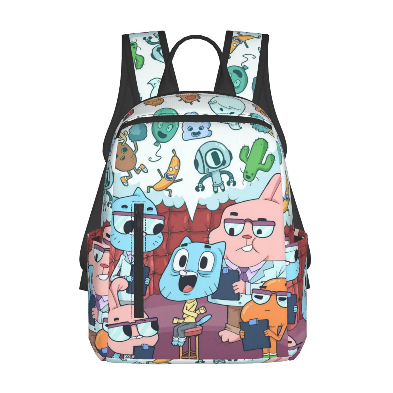 The Amazing World of Gumball Cartoon Backpack Unisex Daypack Adjustable ...