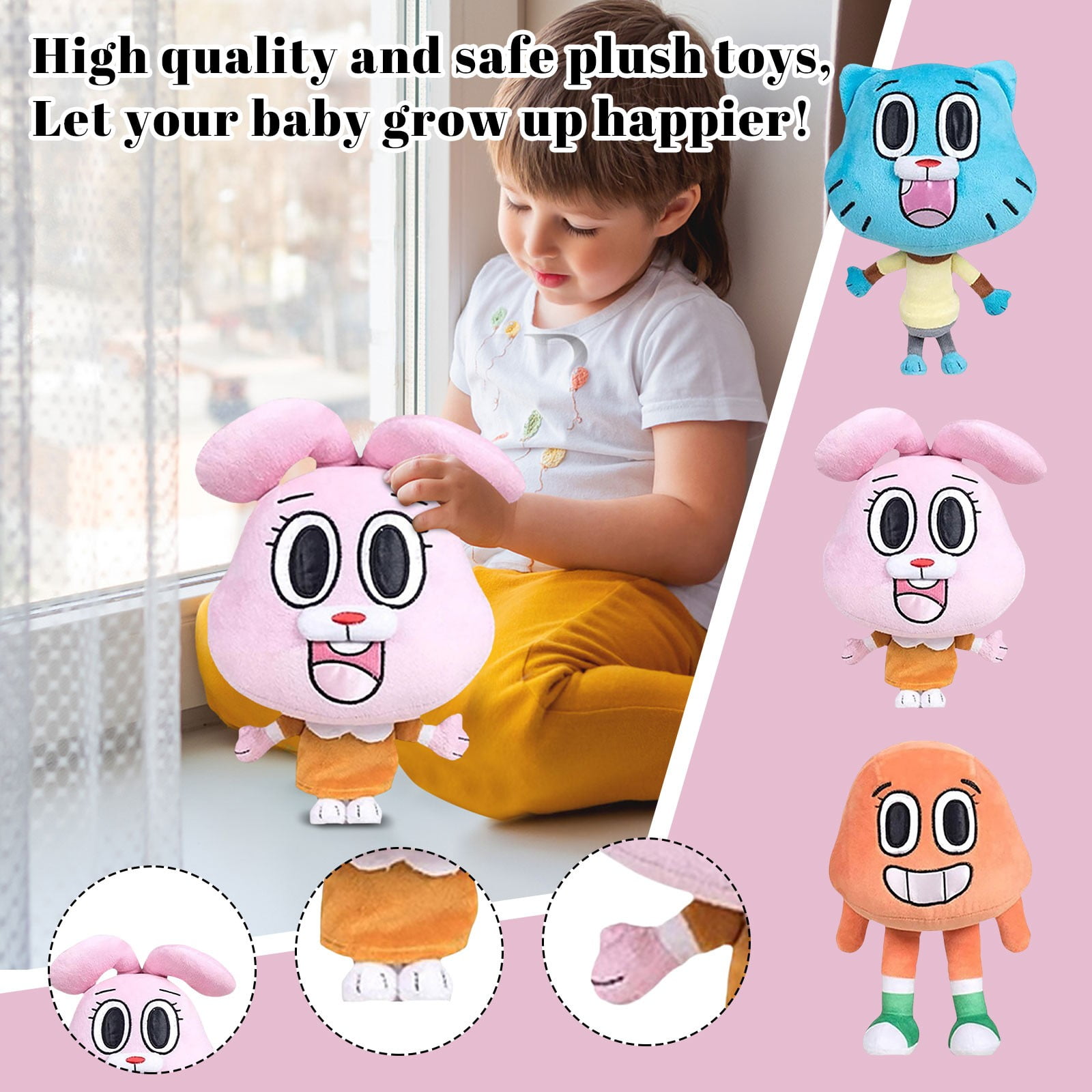 The Amazing World of Gumball Collection Plush Doll Soft Stuffed Kids ...
