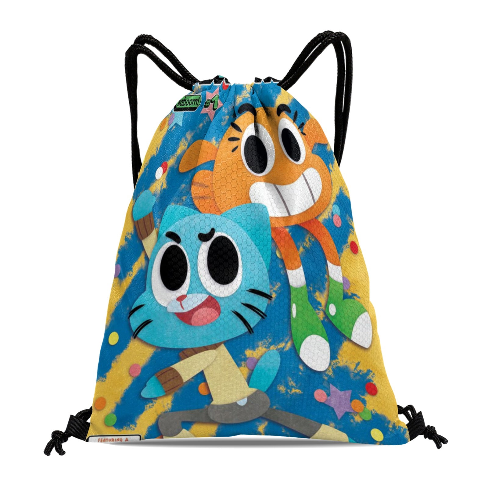 The Amazing World of Gumball Gym Drawstring Backpack:Waterproof design ...