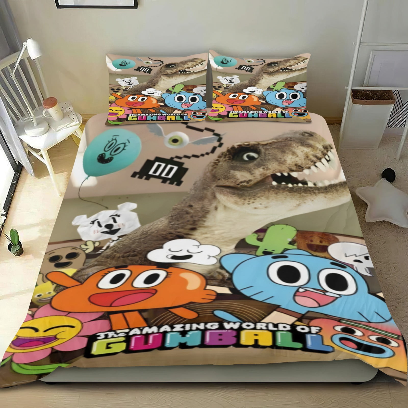 The Amazing World of Gumball thin bedding set has an iconic print,One ...