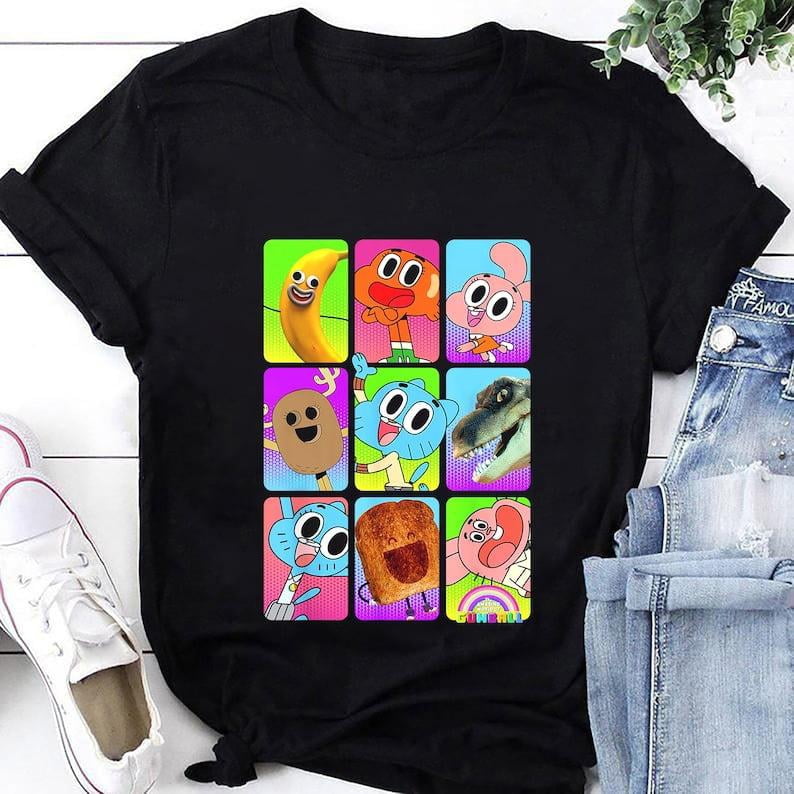 Amazing World Of Gumball Cast Pictures Graphic T-Shirt, The Amazing ...