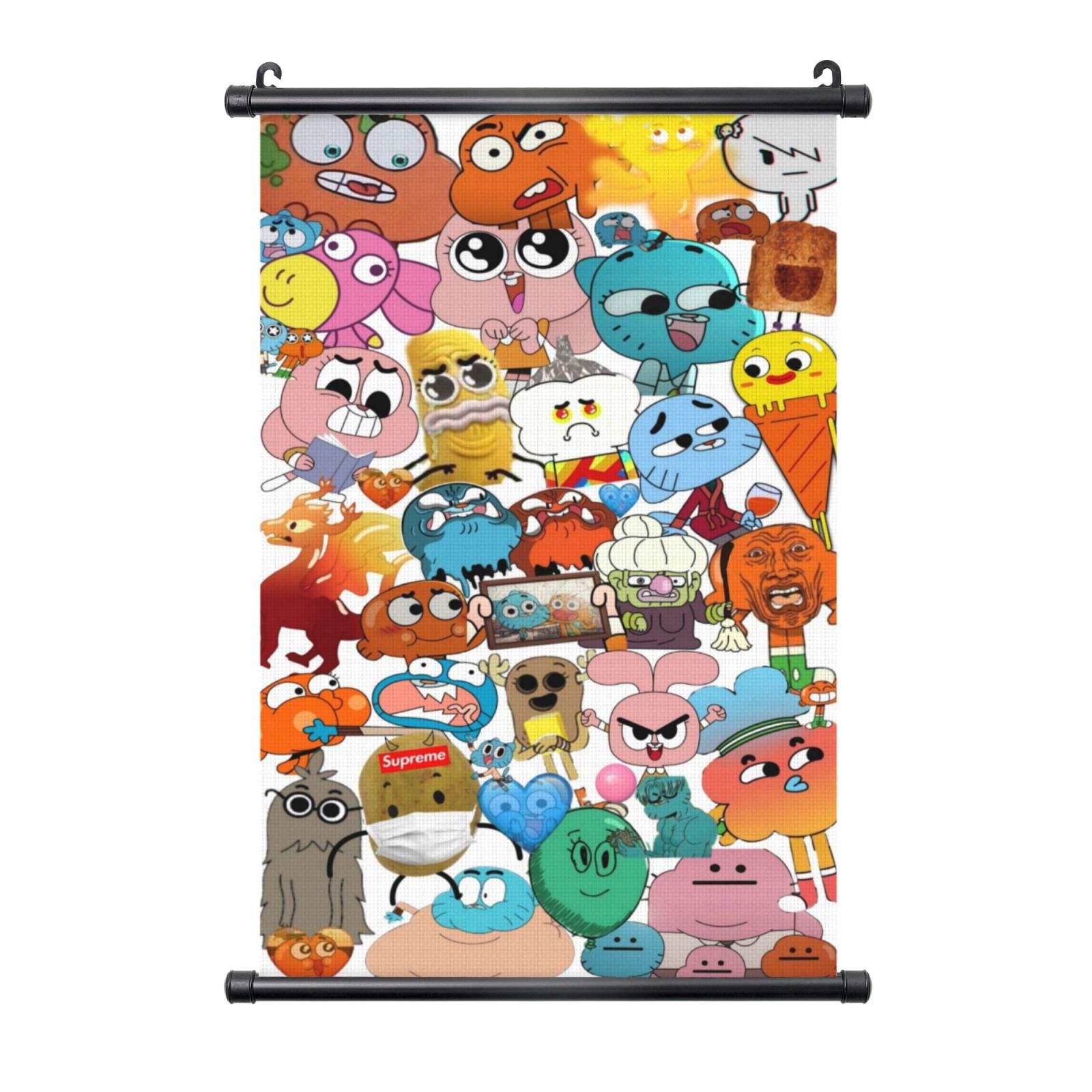 Amazing World Of Gumball Poster Plastic Shaft Wall Hanging Banner ...