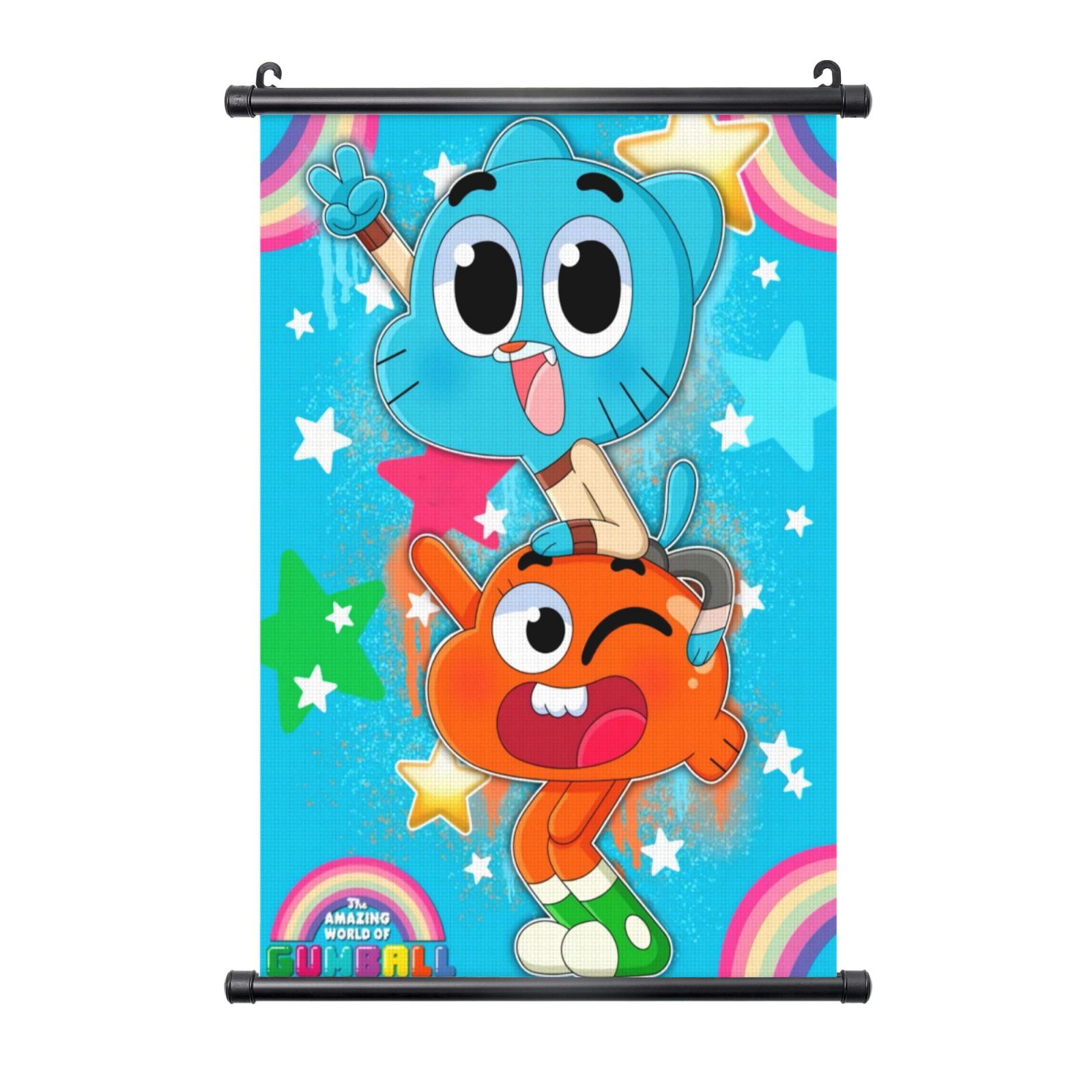 Amazing World Of Gumball Poster Plastic Shaft Wall Hanging Banner ...