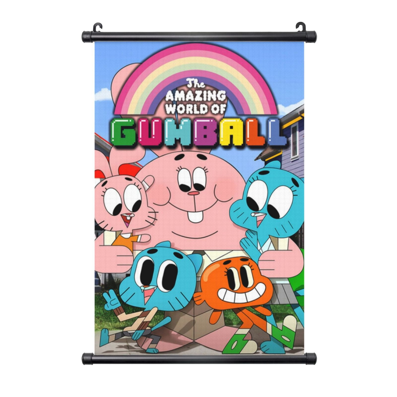 Amazing World Of Gumball Poster Plastic Shaft Wall Hanging Banner ...