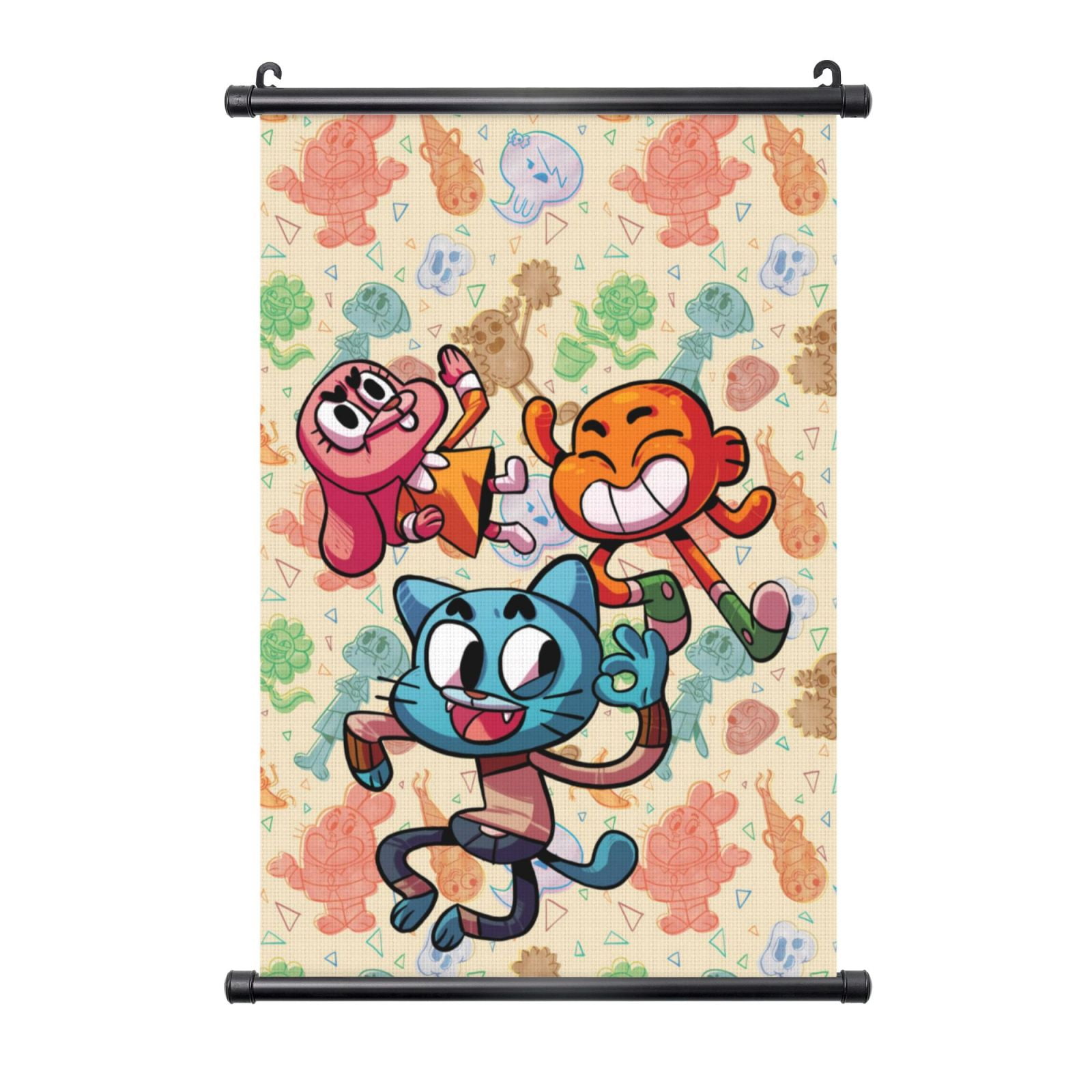 Amazing World Of Gumball Poster Plastic Shaft Wall Hanging Banner ...