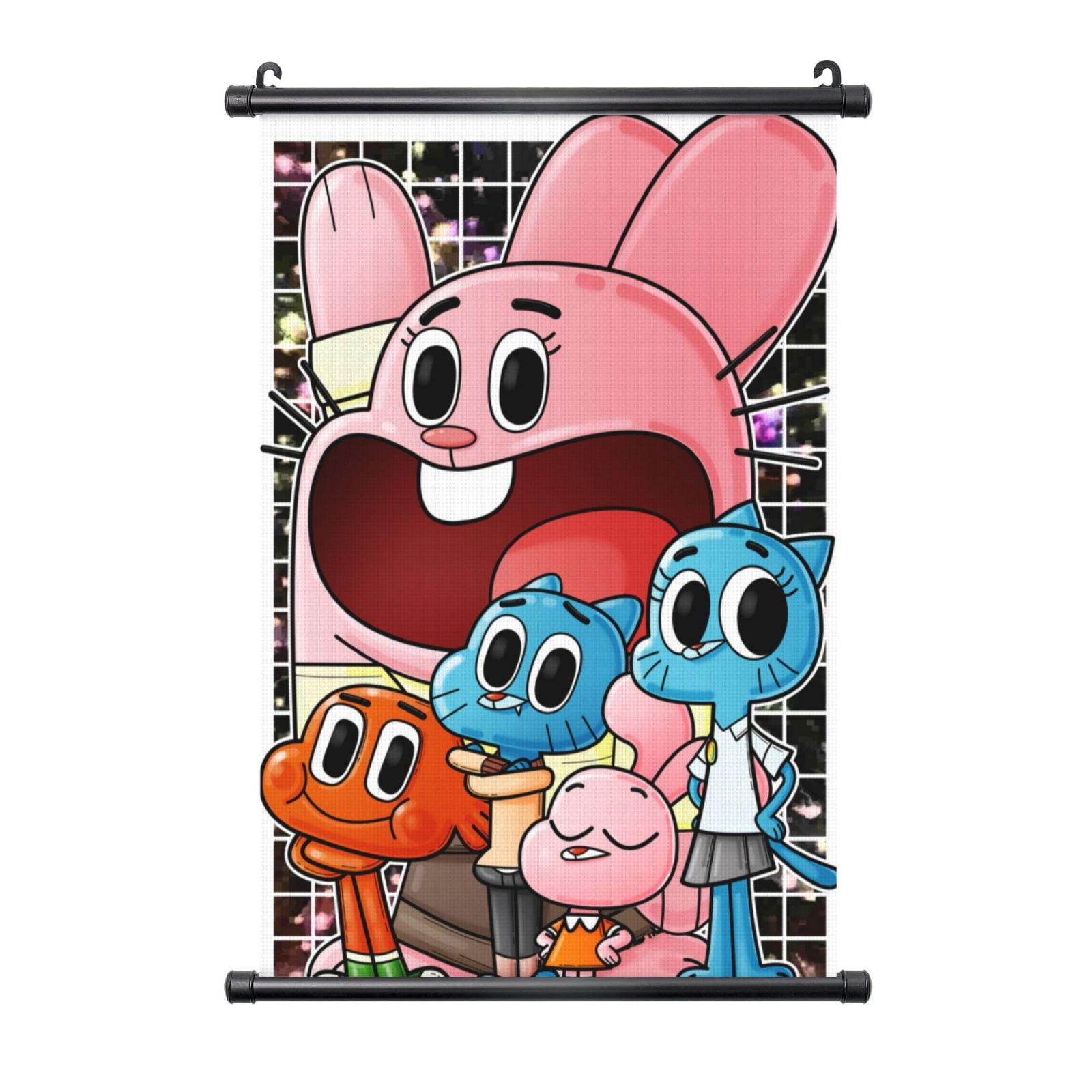 Amazing World Of Gumball Poster Plastic Shaft Wall Hanging Banner ...