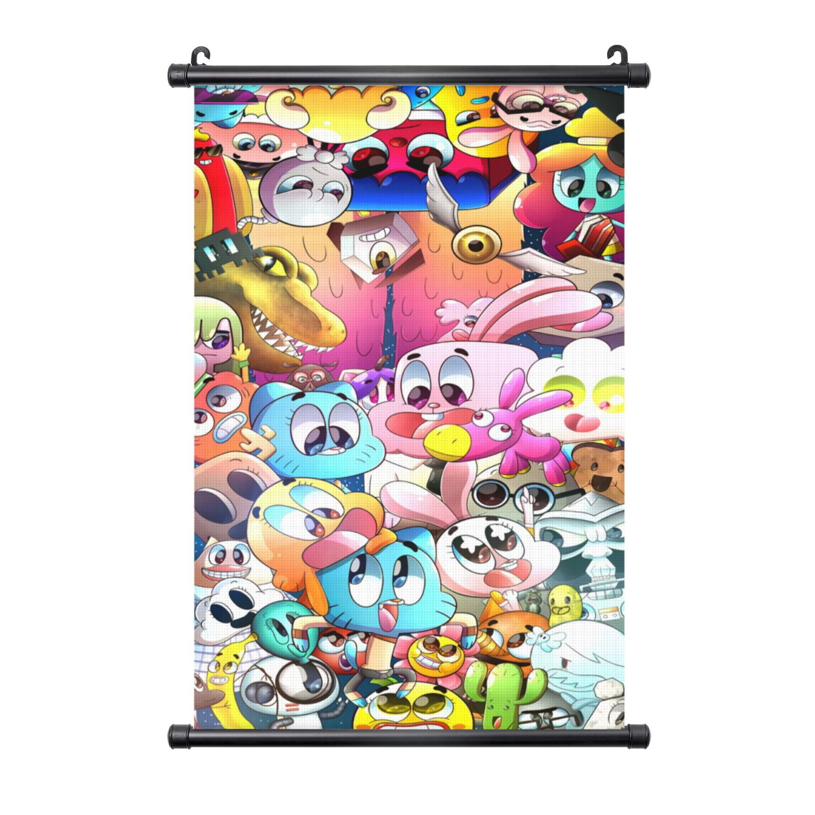 Amazing World Of Gumball Poster Plastic Shaft Wall Hanging Banner ...