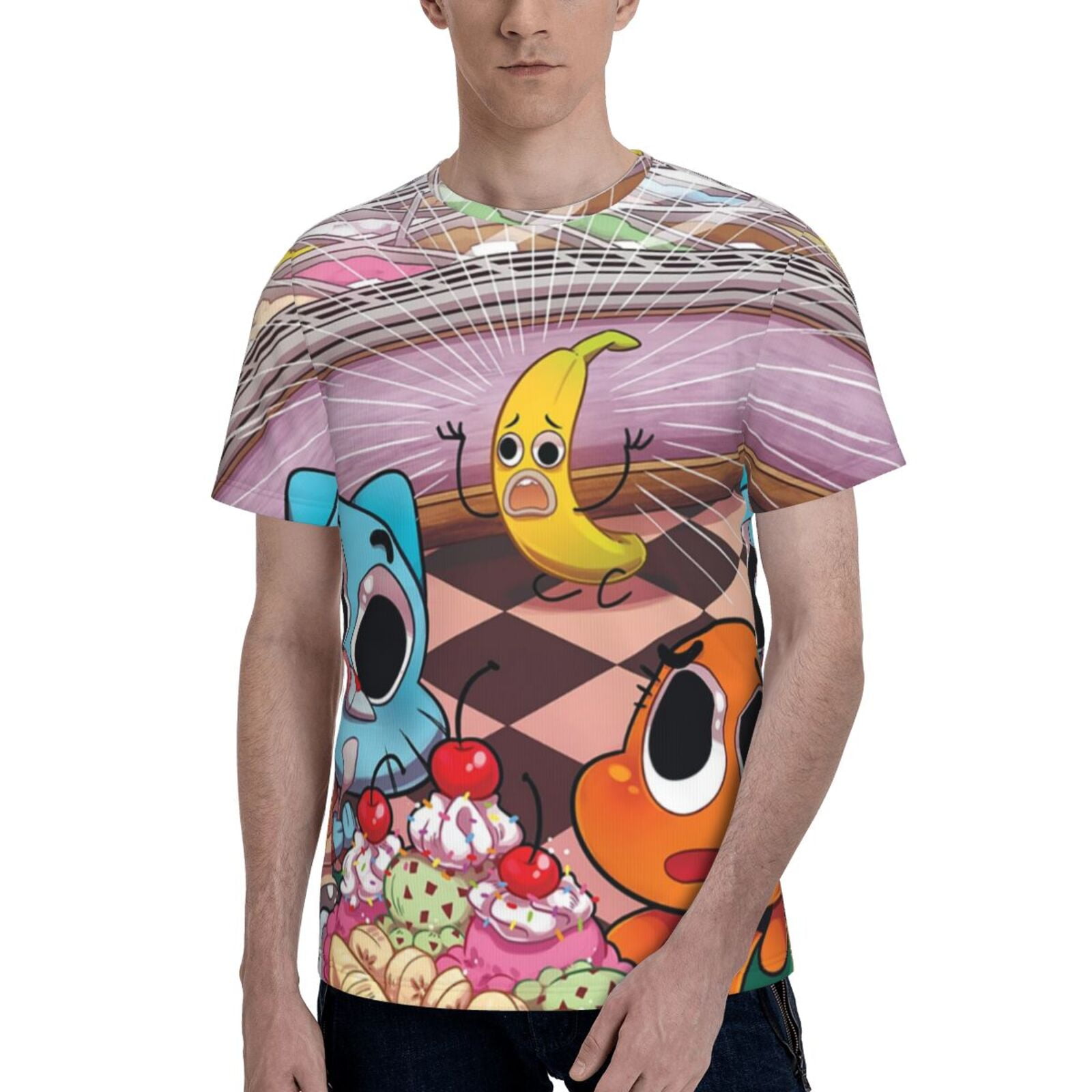 Amazing World Of Gumball Shirt 3d Printed T Shirt Crewneck Short Sleeve Top Tees For Mens ...