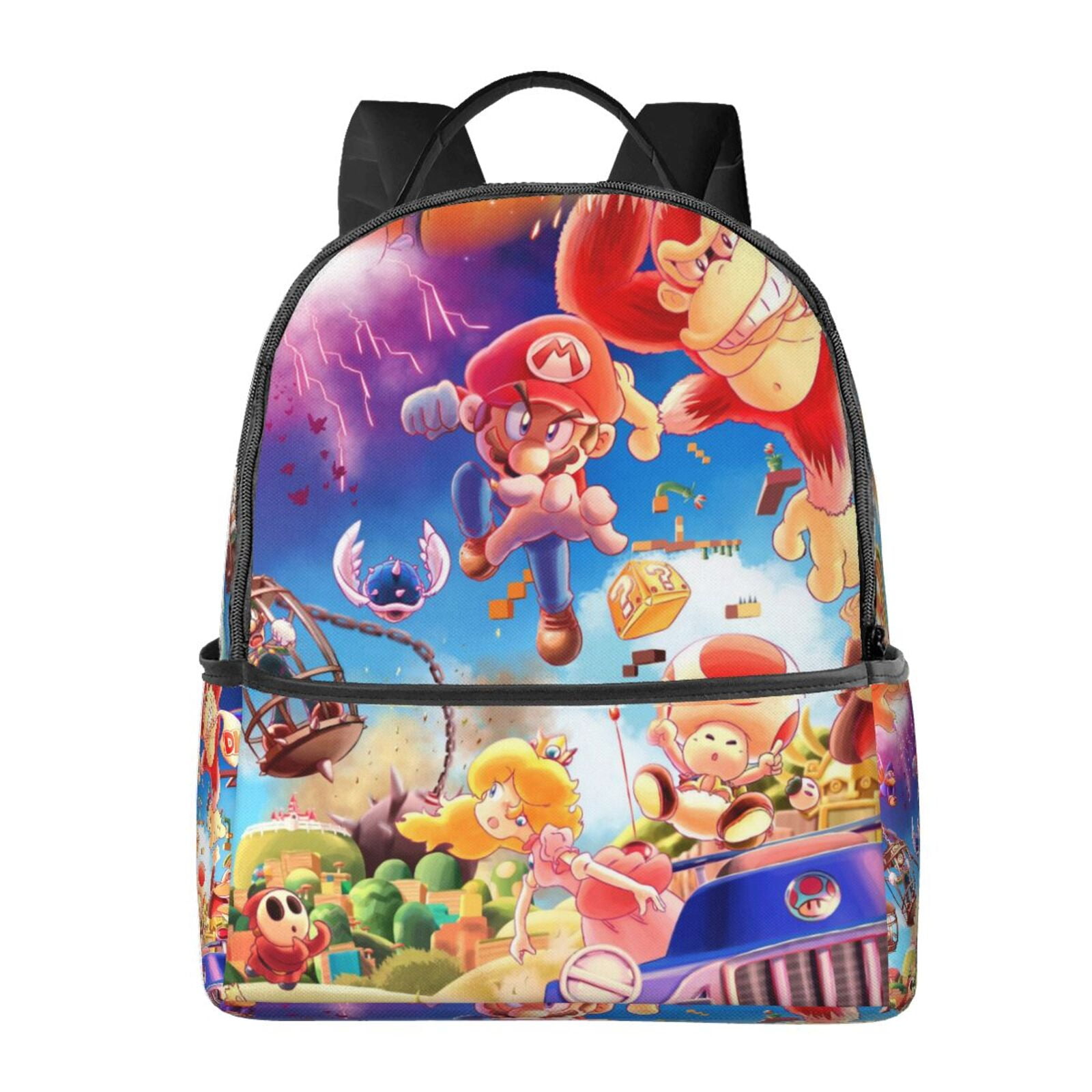 Amazing World Super Mario Bros Movie Backpack School Bag Bookbag ...