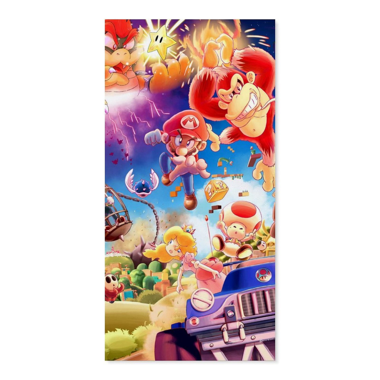 Amazing World Super Mario Bros Movie Decorative Painting Canvas Wall ...
