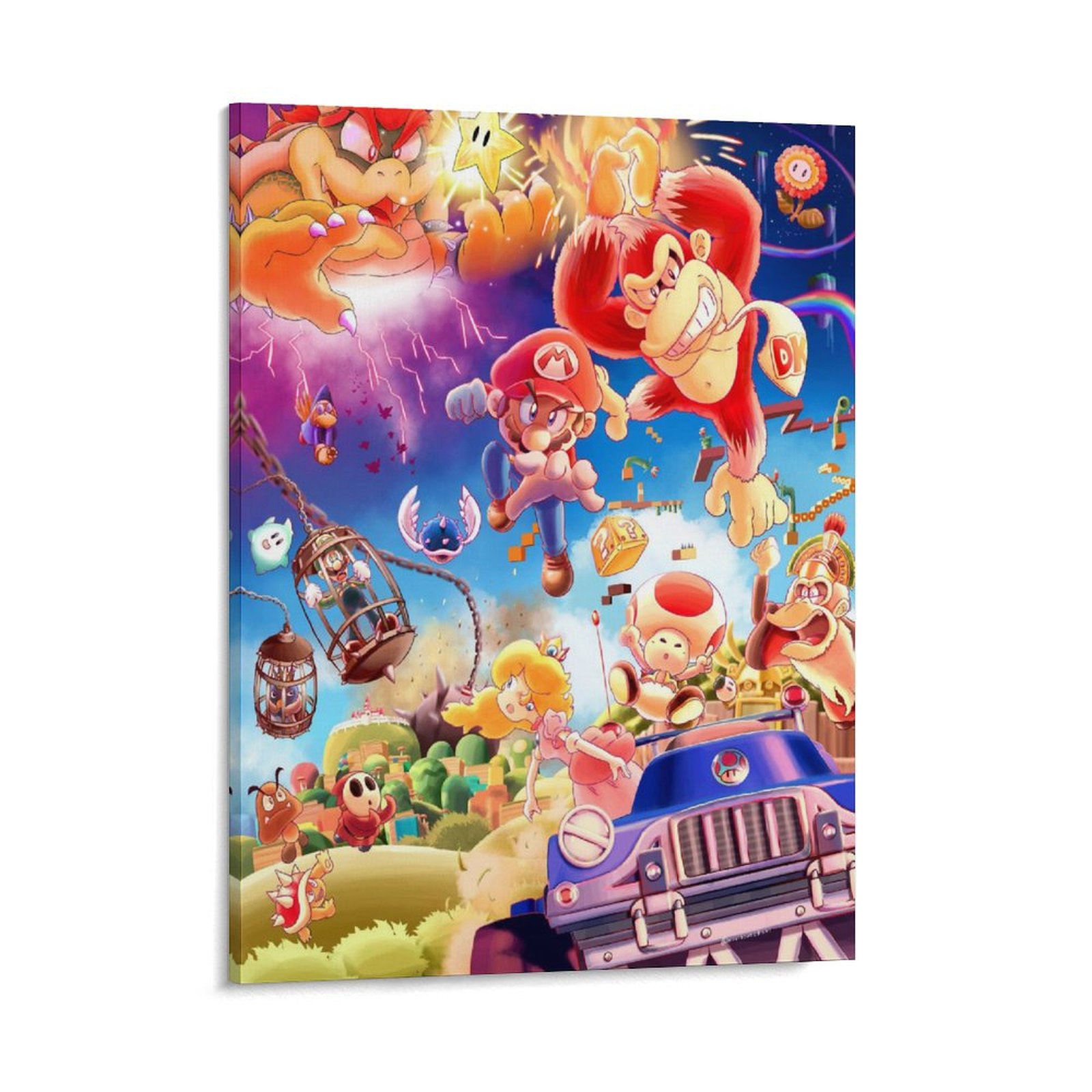 Amazing World Super Mario Bros Movie Decorative Painting Canvas Wall ...