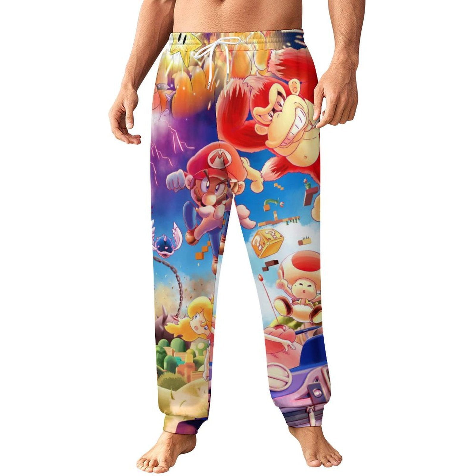 Amazing World Super Mario Bros Movie Men's Sweatpants Trousers 3D ...