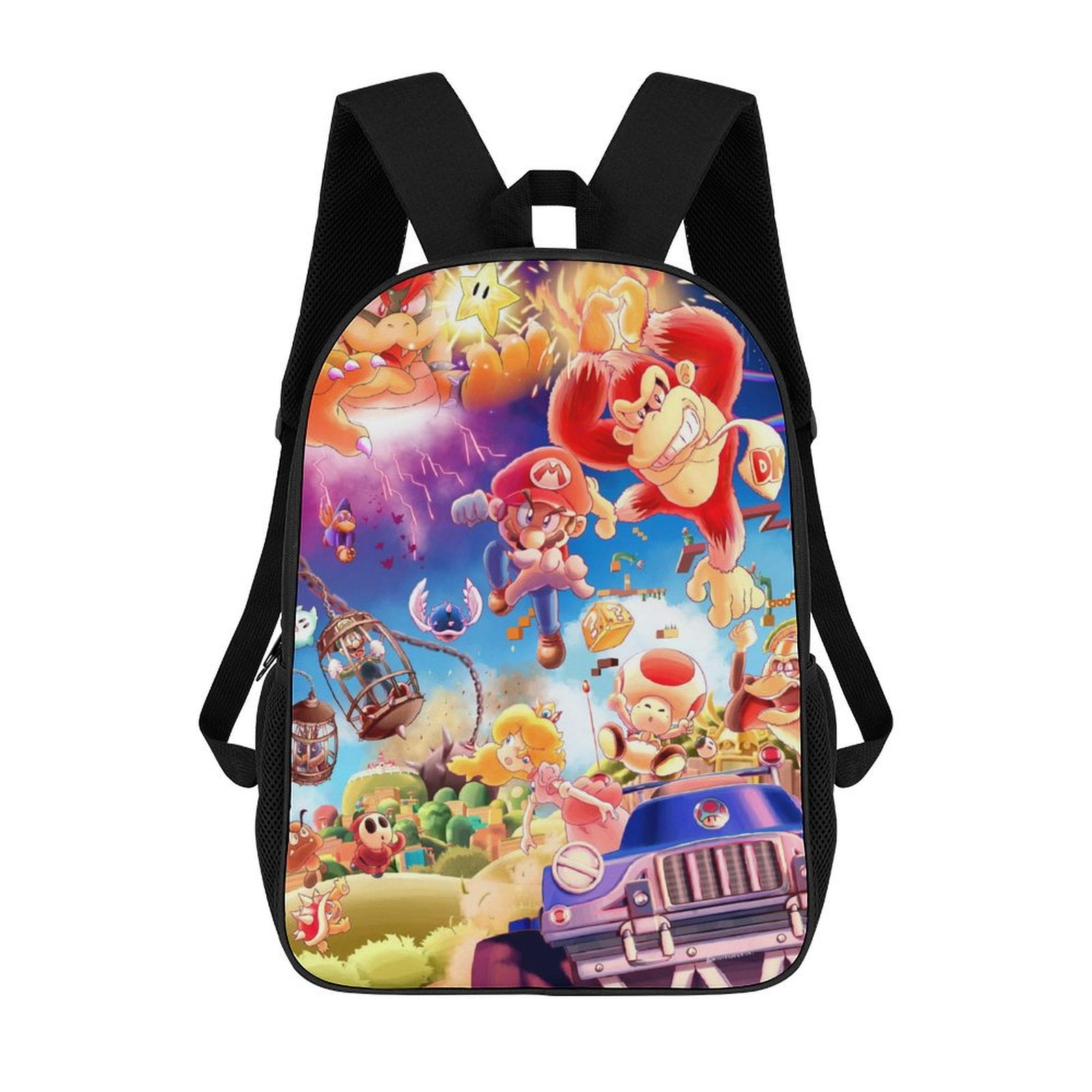 Amazing World Super Mario Bros Movie School Bag Backpack Multipurpose ...