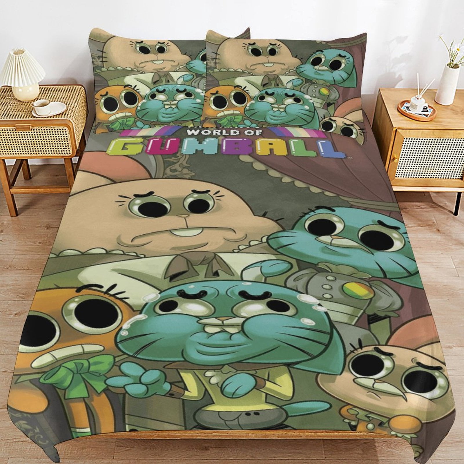 Amazing World of Gumball 3-Piece Bedding Set Soft Warm And Comfortable ...