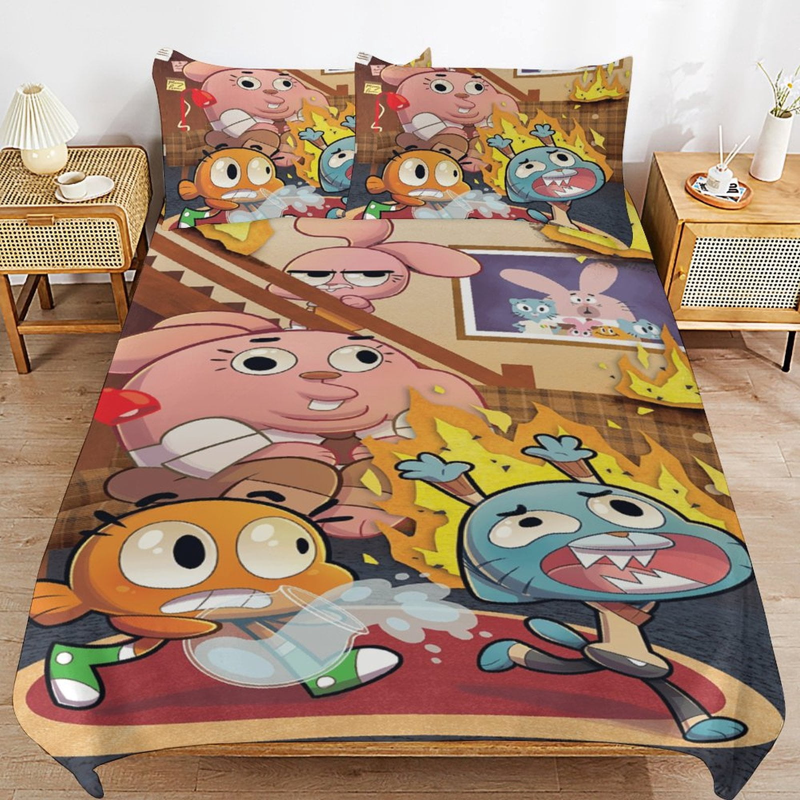 Amazing World of Gumball 3-Piece Bedding Set Soft Warm And Comfortable ...