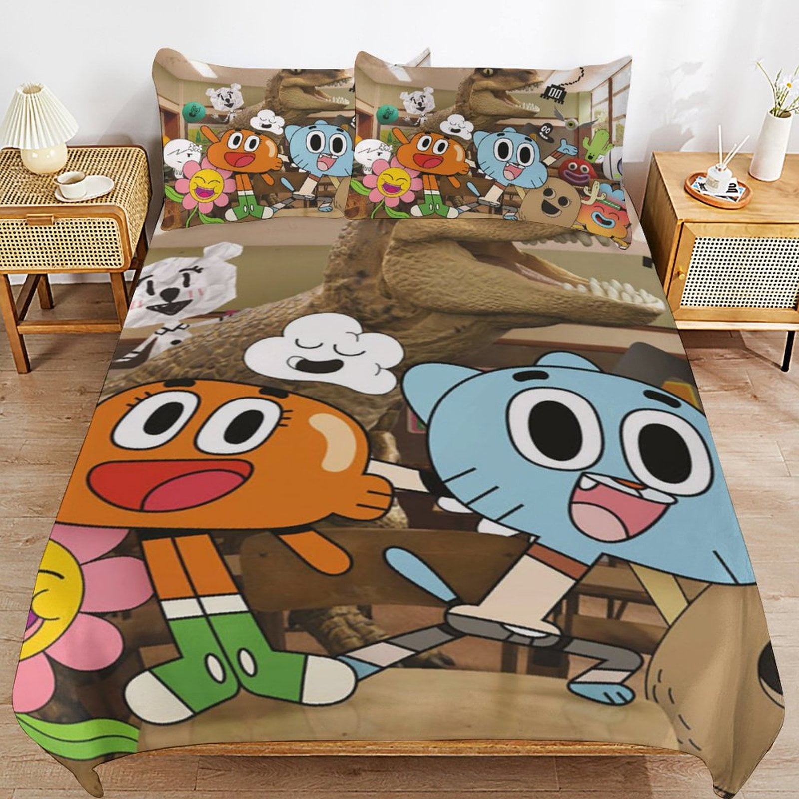 Amazing World of Gumball 3-Piece Bedding Set Soft Warm And Comfortable ...