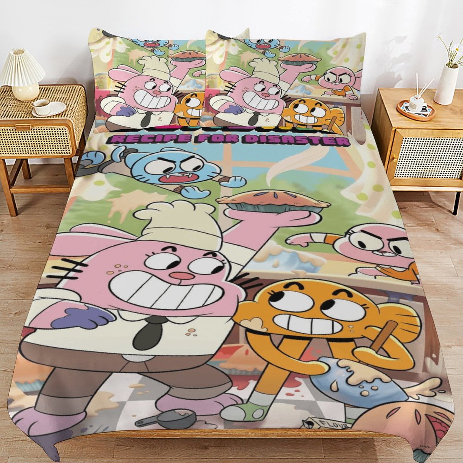 Amazing World of Gumball 3-Piece Bedding Set Soft Warm And Comfortable ...