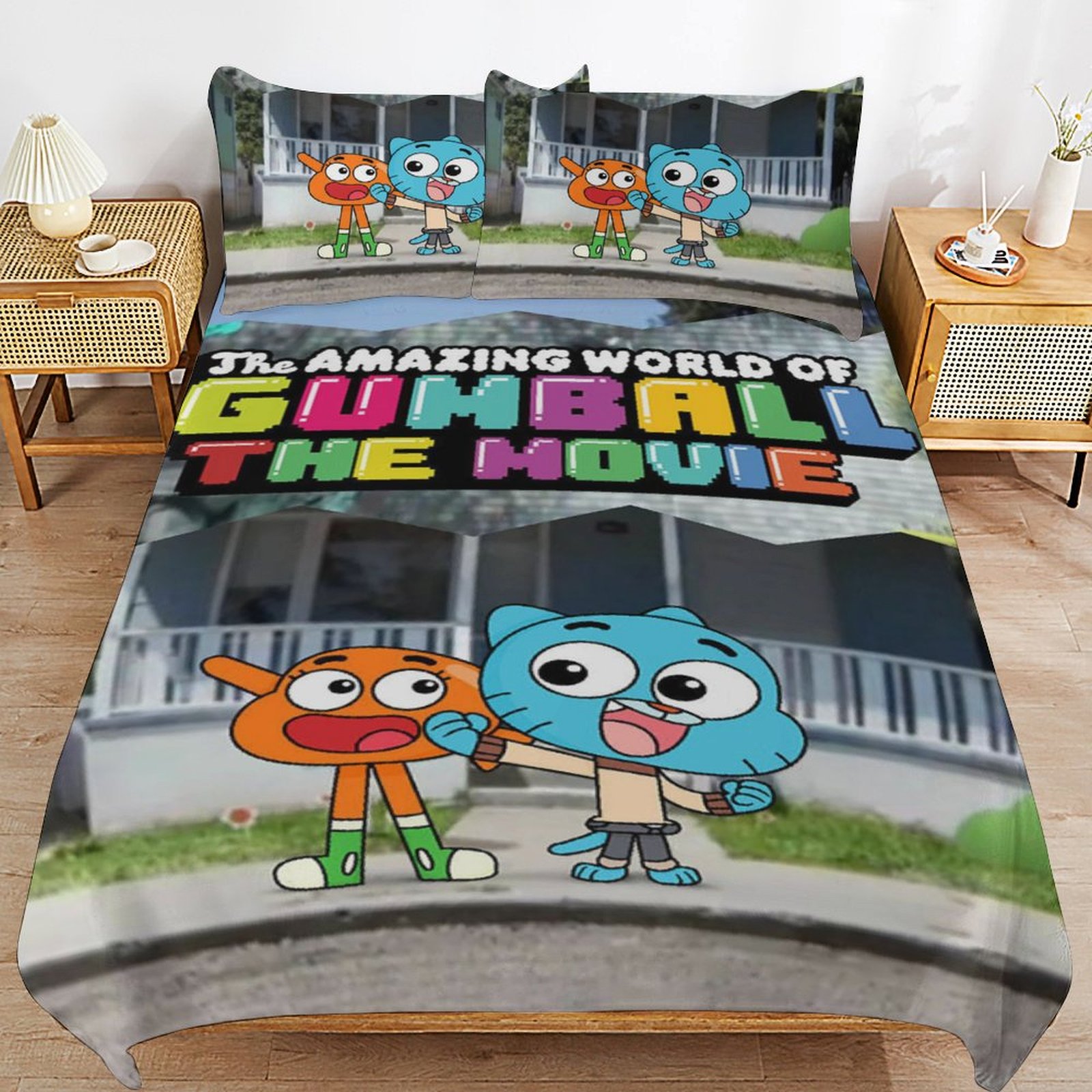 Amazing World of Gumball 3-Piece Bedding Set Soft Warm And Comfortable ...