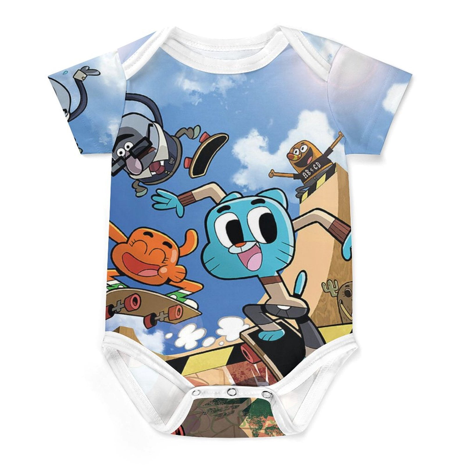 Amazing World of Gumball Baby Bodysuit Boy Girl Clothes Soft Newborn ...