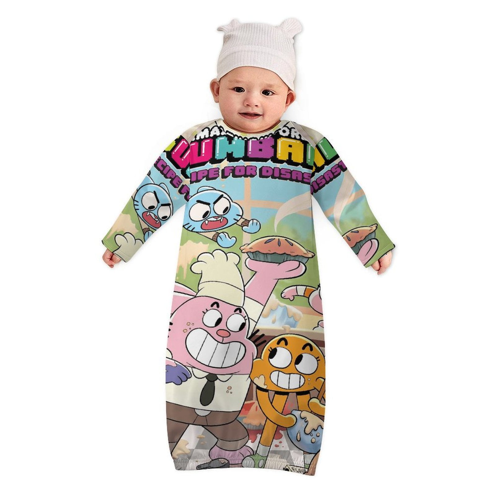 Amazing World of Gumball Baby Boy And Girls Sleeper Gown Newborn to ...